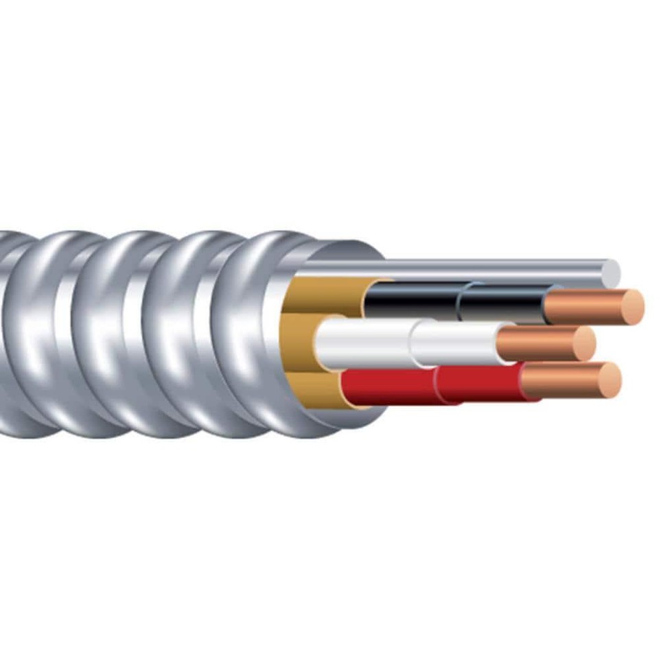 600-Volt 250 ft. 12/2 Duraclad Type BX/AC SA Lightweight Steel Armored ...