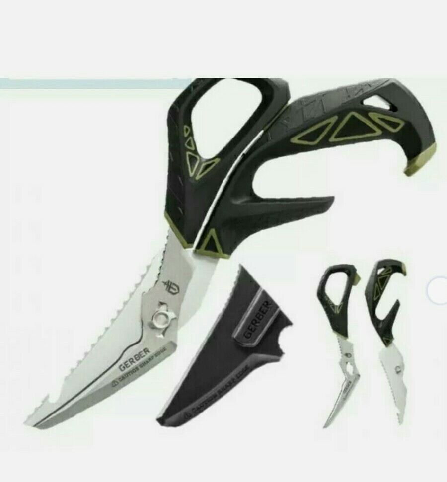 GERBER SHEARS PROCESSOR TAKE A PART Scaler, fin clipper, gut hook. All ...