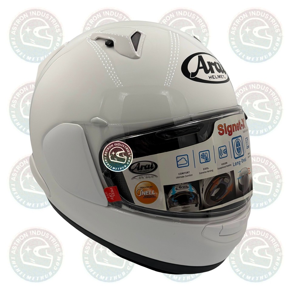 Arai Signet-X White Motorcycle Helmet - Large - QR Discount | eBay