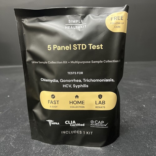 Simple HealthKit At-Home 5-Panel STD Test Kit..,SEALED Exp 02/26/2026 ...