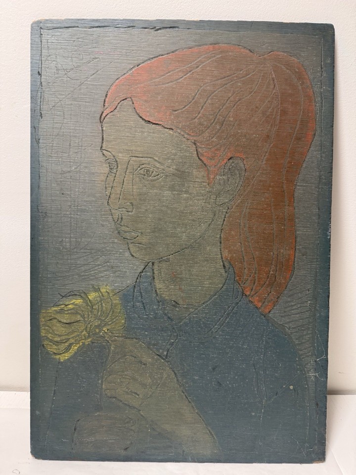 2 Mid Century Modern Irving Amen Wood Blocks Carving. Back To Back ...