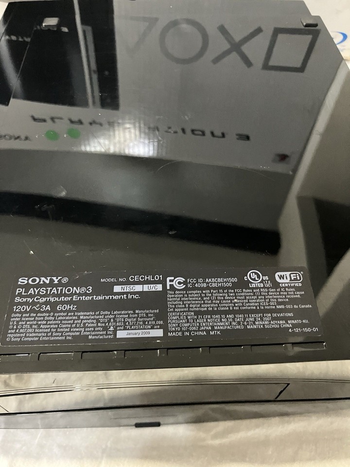 Sony PlayStation 3 (PS3) 80GB CECHL01 System with Original Box! Read ...