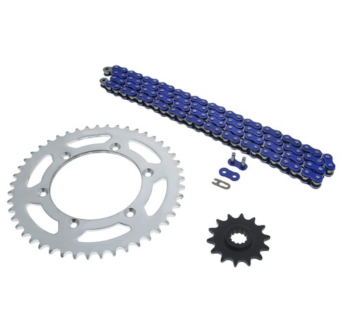 520-112L Blue Non O Ring Chain & Sprocket Slv 14/47 fit Suzuki DR-Z400 ...