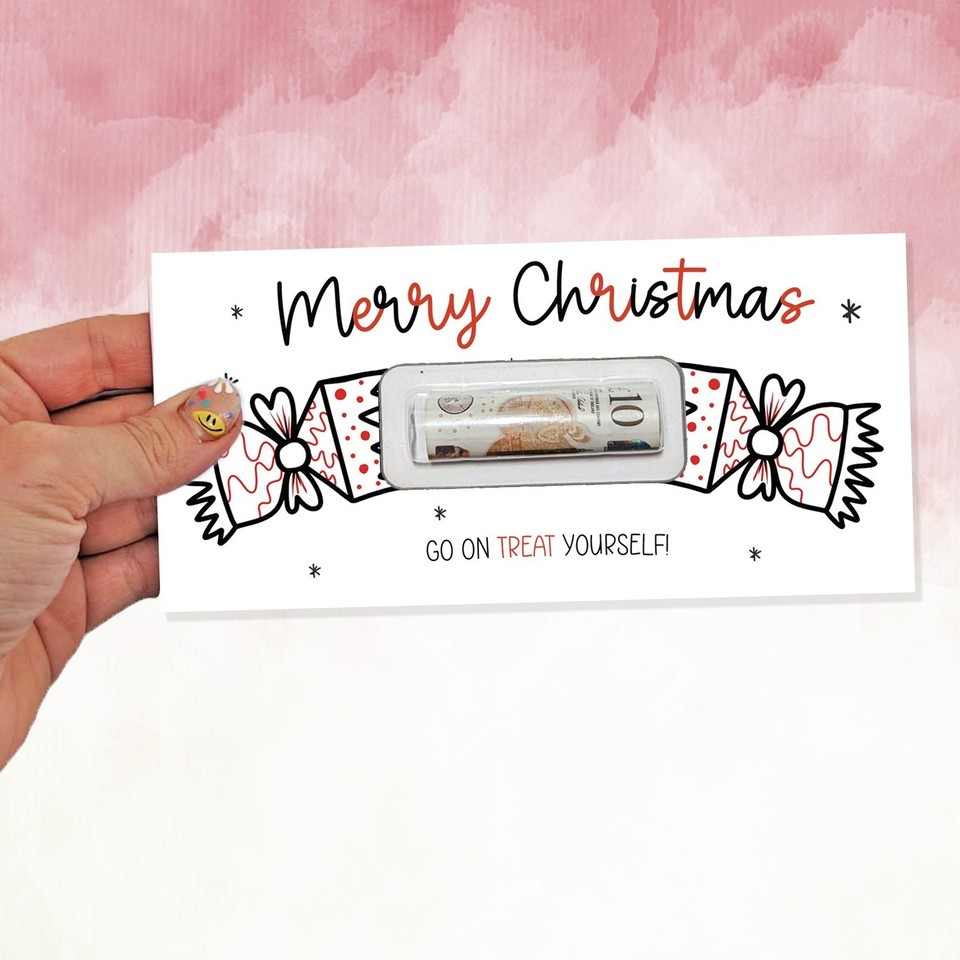 Christmas Money Wallet Xmas Cracker Card Gift Voucher & IOU Holder Gift ...