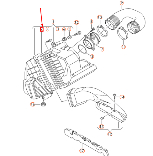 NEW VOLKSWAGEN PHAETON GP4 AIR FILTER ELEMENT 3D0129620C ORIGINAL | eBay