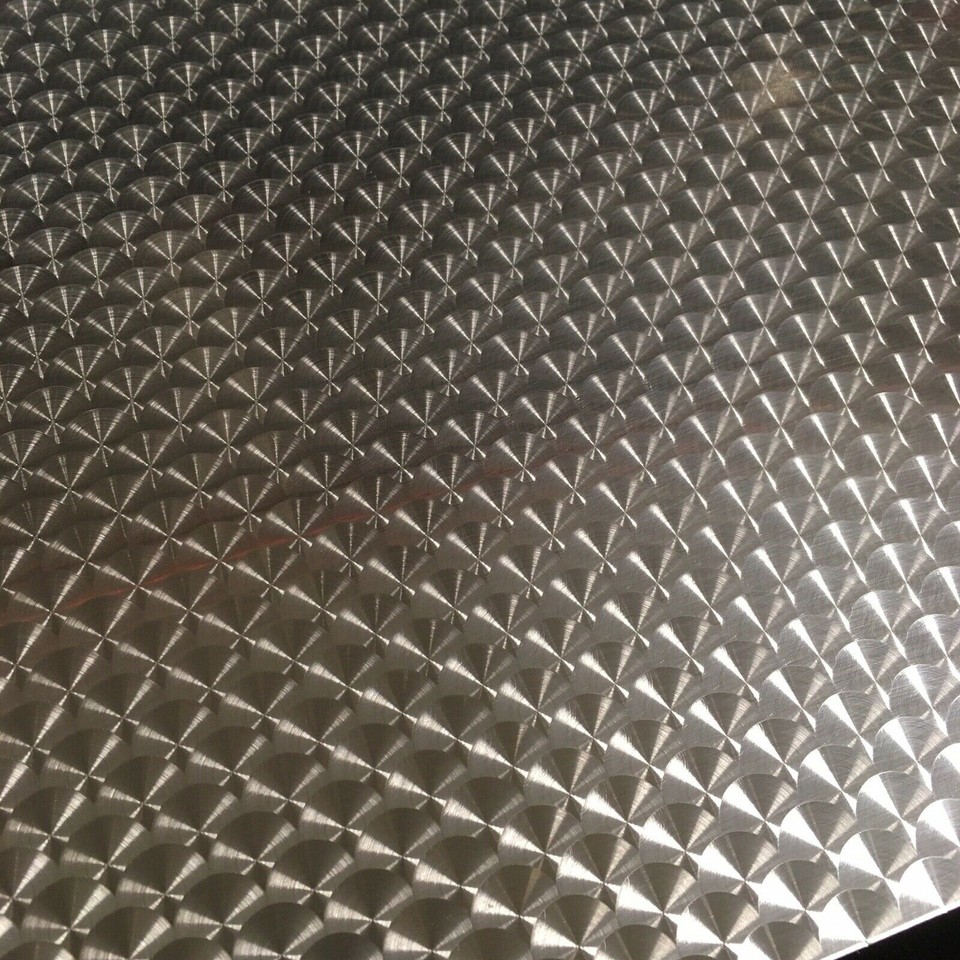 6" x 31" Engine Turned Aluminum Sheet Metal Panel - Swirled Dash Guage ...