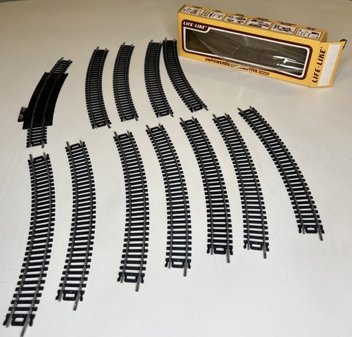 Lot Of 12- Life Like Trains Power-loc Track Rerail, Curved HO Gauge | eBay