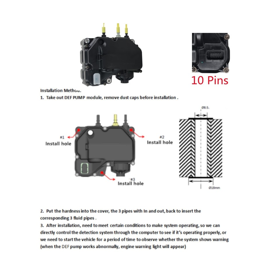 4387304RX DEF Pump Denoxtronic 2.2 Supply Module Diesel Exhaust Fluid ...