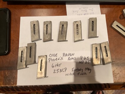 One Raven Arms / Phoenix Arms Mod P25 MP25 Raven 6rd 25 ACP Pistol ...