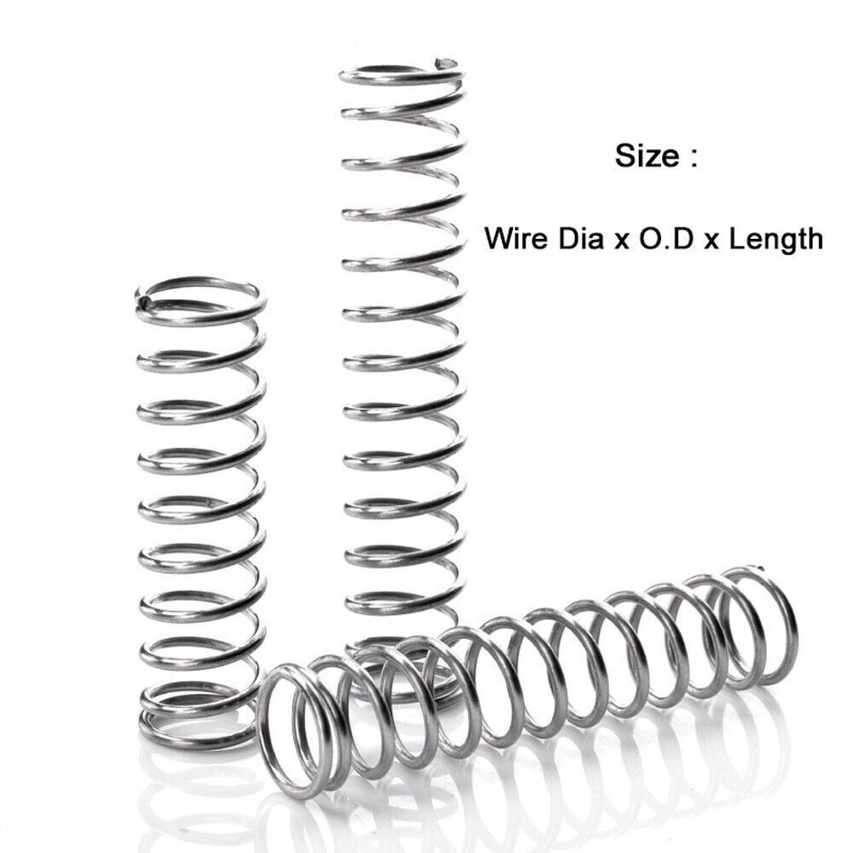 10Pcs Springs Steel Compression Spring Wire Dia 0.7mm 0.8mm 0.9mm Small ...