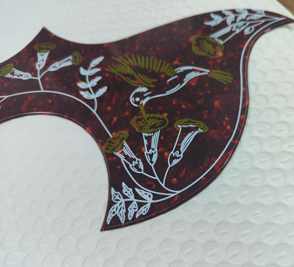 Custom Guitar pickgaurd - Hummingbird Pickguard For US Gibson Acoustic ...