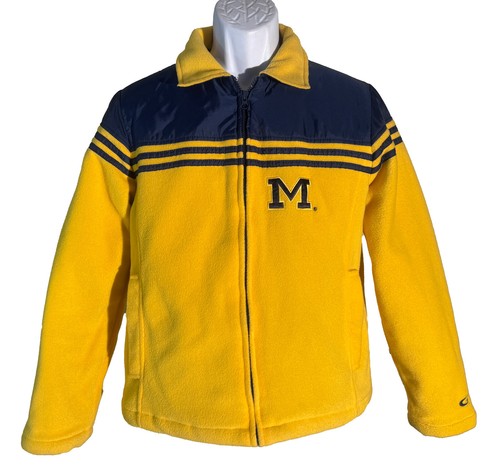 Michigan Wolverines Full Zip Fleece Jacket Size M G-III Sports By Carl ...