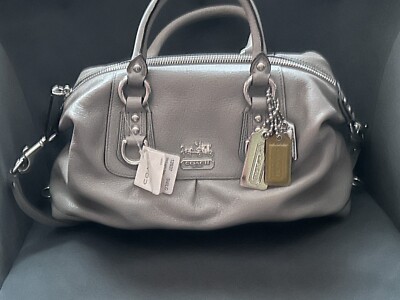 NWT COACH LEATHER MADISON SABRINA SATCHEL 12937 SHOULDER BAG HANDBAG ...