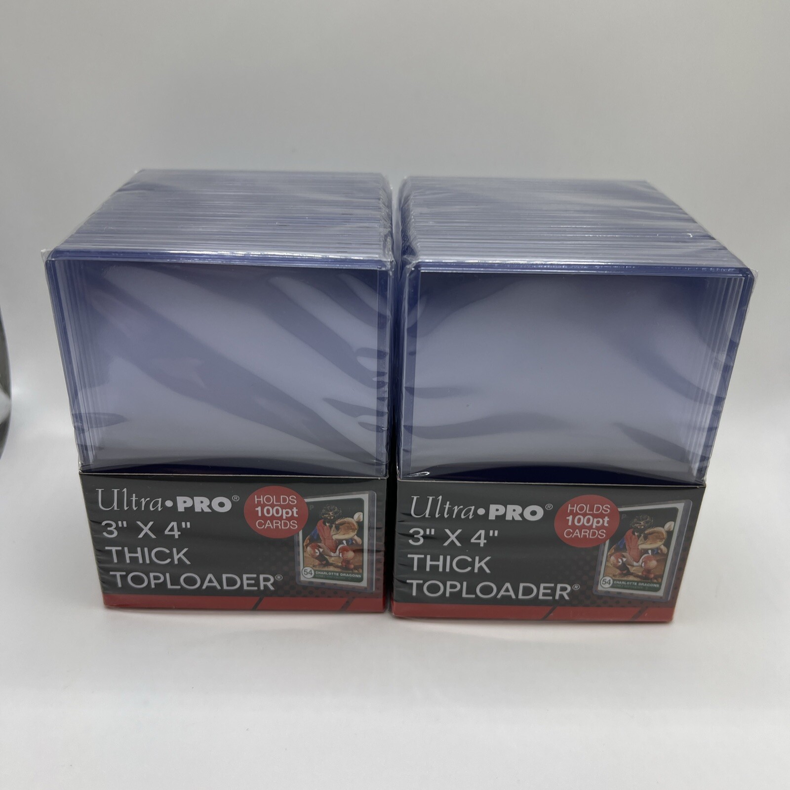 Ultra Pro 3X4 Thick Toploaders 2 Packs of 25 for up to 100pt Point ...