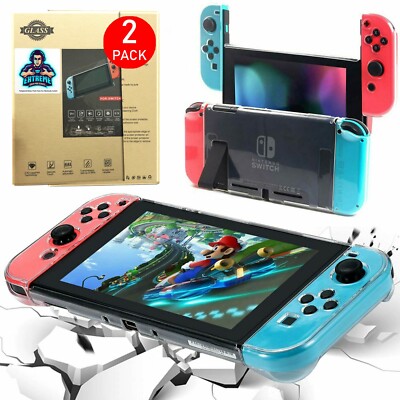 For Nintendo Switch Transparent Clear Shockproof Protective Hard Case ...