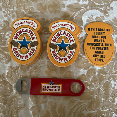 New Castle Beer Bar Coaster and Bottle Opener Bundle | eBay