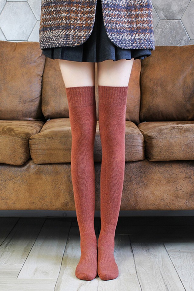 Extra Warm Knee Long Socks,Winter Over Knee Socks,Non Slip Long Winter ...