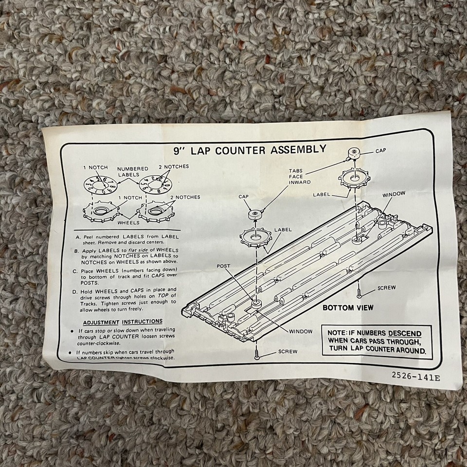 Vtg 1970s NOS Afx Aurora Track 9” Lap Counter HO Scale Quantity ...