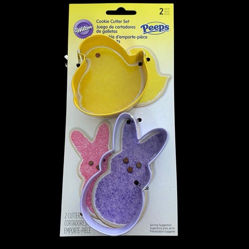 Wilton Easter Peeps Cookie Cutters Chick and Bunny New on Card ...