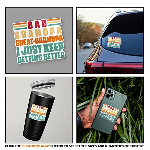 Dad Grandpa Great Grandpa Sticker - Best Dad Ever Sticker - Best ...