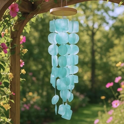 Turquoise Wind Chime – Elegant Outdoor Wind Chimes for Outside ...
