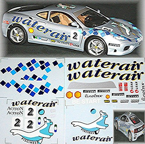 Ferrari 360 Modena #2 Waterair 1:18 Decal Adesivo | eBay