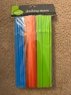 Cook's Kitchen Drinking Straws, Bendable, 150 Count | eBay