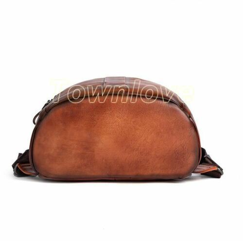 Women's Genuine Real Cow Leather Backpack Handbag Purse Satchel Travel ...