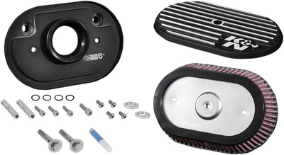 KN Street Metal Air Intake Assembly Side Draft Bk Harley Electra Glide ...