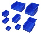 Blue Plastic Parts Bins - Component Storage Boxes Picking Boxes Garage ...