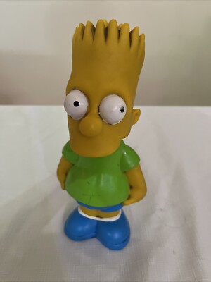 Bart Simpson Blue Shirt Vintage 1990 The Simpsons Matt Groening 9" Coin ...