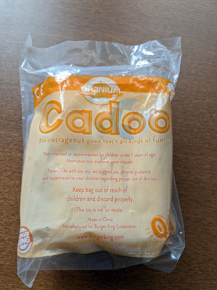 Burger King 2005 Cranium Cadoo Game Kid's Club Toy - New | eBay