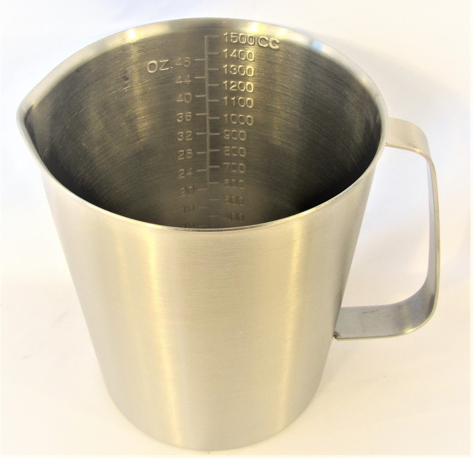 Stainless Steel Beaker Cup Mug 500-2000 ml 16-64 oz Lab Measuring ...