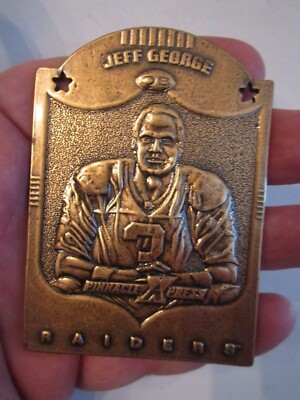 1987 JEFF GEORGE METAL WORKS FOOTBALL CARD - PINNACLE - 19/20 - TUB BBA ...