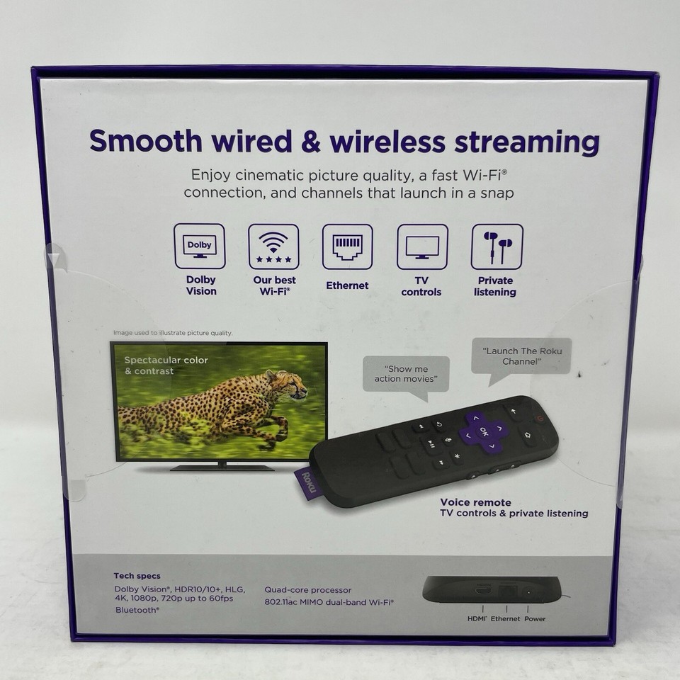 Roku Ultra LT Streaming Device 4K/HDR/Dolby Vision w/ Voice Remote ...