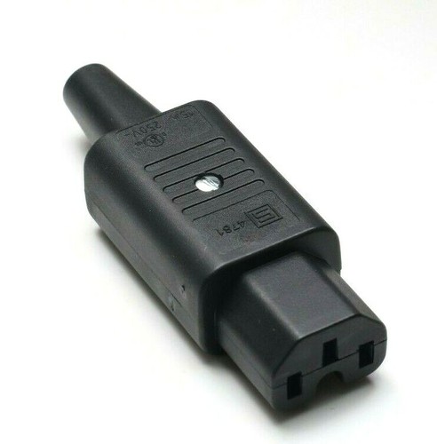 IEC Mains Power Connector Plug or Socket / Cable Line or Chassis C13 ...