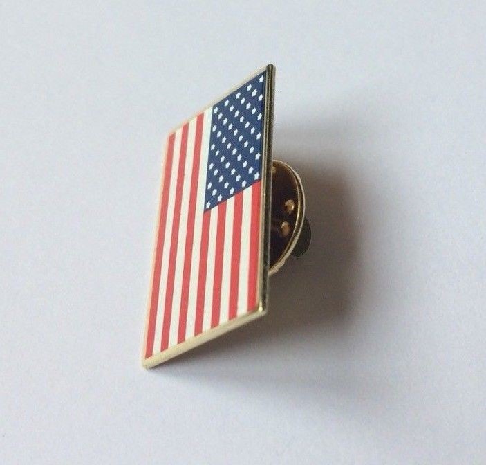 AMERICAN FLAG LAPEL PIN MADE IN USA Hat Tie Tack Badge Pinback VOTE | eBay