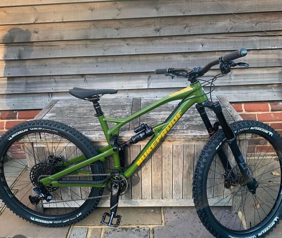 Army green nukeproof mega 275 enduro mountain bike | eBay