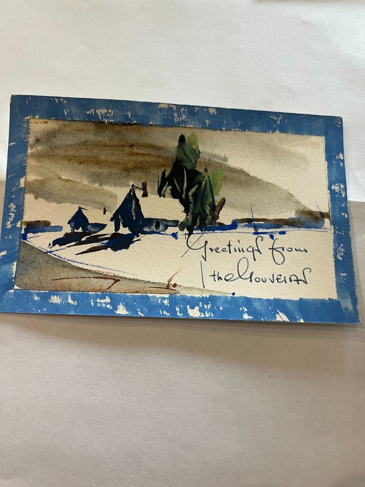 Art Hand painted post card signed by Clem Albert Gouveia | eBay