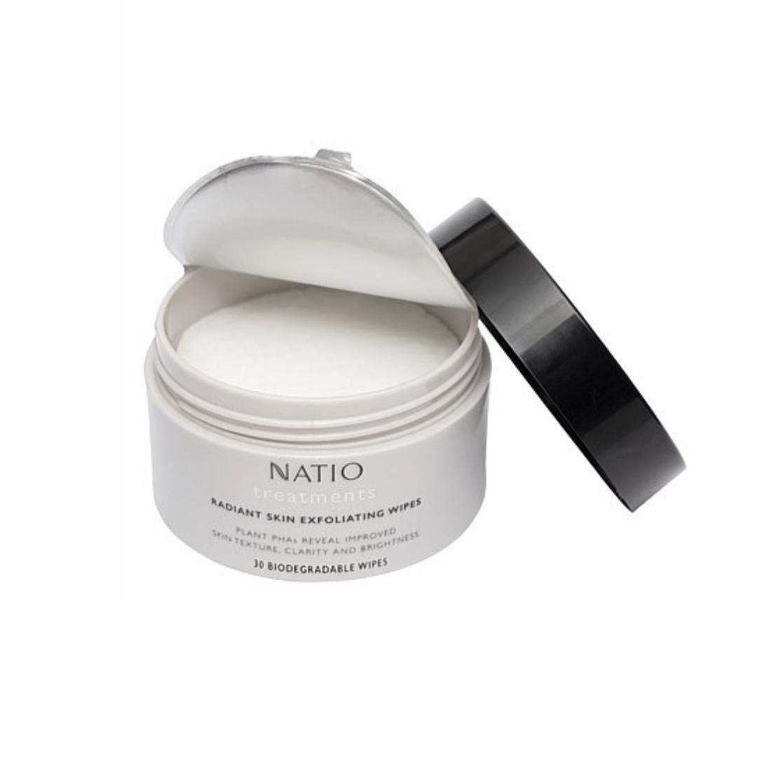 Natio Treatments Radiant Skin Exfoliating Wipes - 30 Wipes | eBay