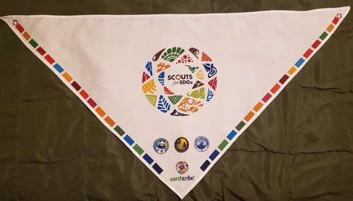 Scouts for SDGs, Earth Tribe challenges neckerchief. United Nations. | eBay
