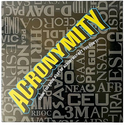 Acronymity Board Game of Acronyms & Abbreviations Family Time English ...