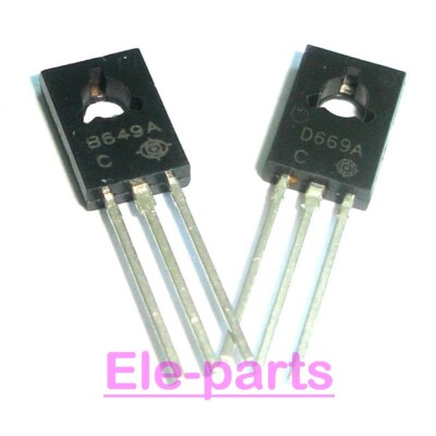 10 PAIR 20PCS 2SB649AC 2SD669AC TO-126 2SB649 2SD669 (10 B649+10 D669 ...