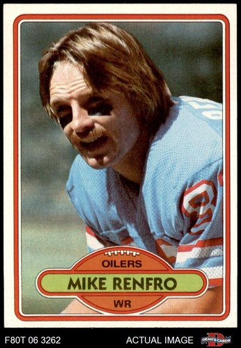 1980 Topps #301 Mike Renfro Oilers RC TCU 8 - NM/MT | eBay
