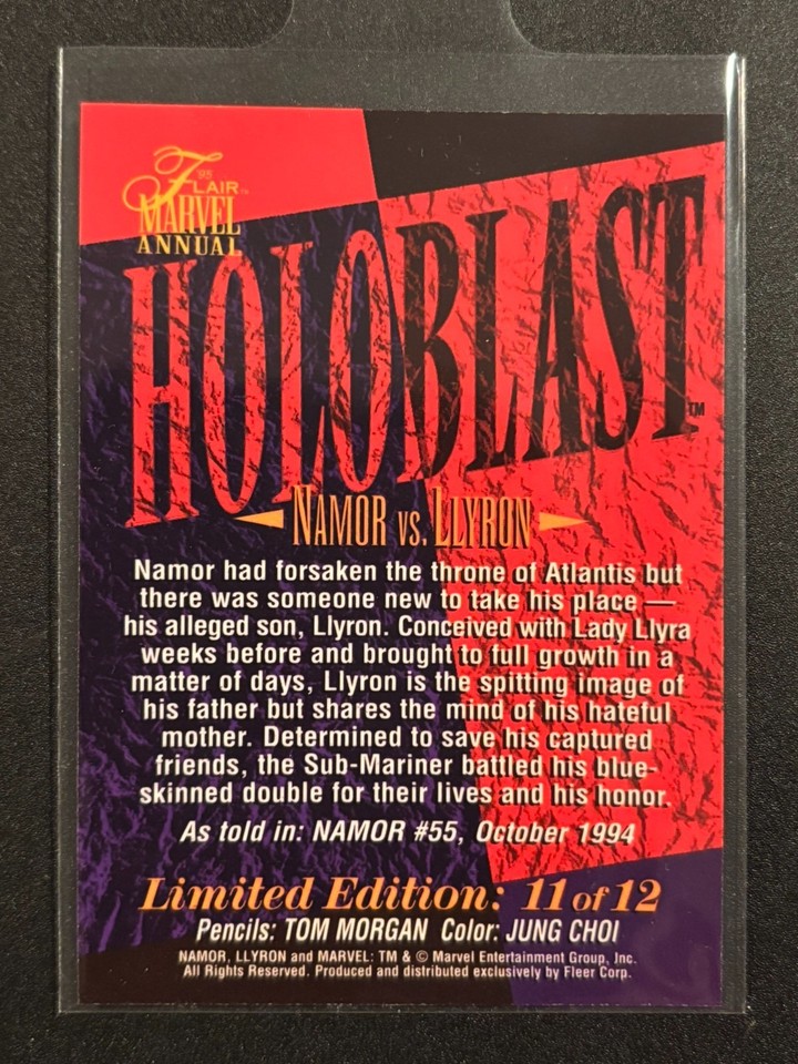 1995 Flair Marvel Annual '95 Holo Blast Singles - You Choose - Finish ...