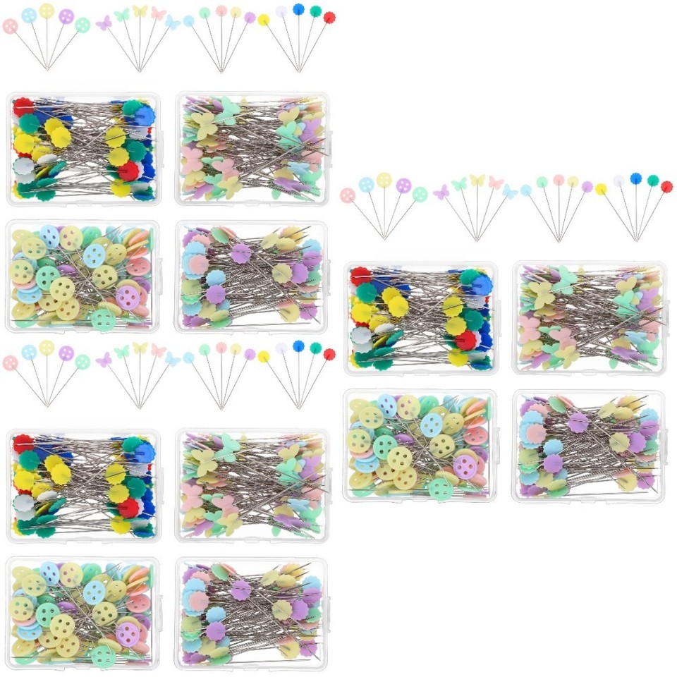 400pcs Flat Head Pins Straight Pins Sewing Pins Decorative Position ...