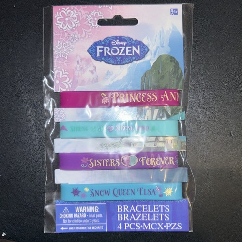 Disney Frozen Rubber Bracelets 4 PCs Party Favor | eBay