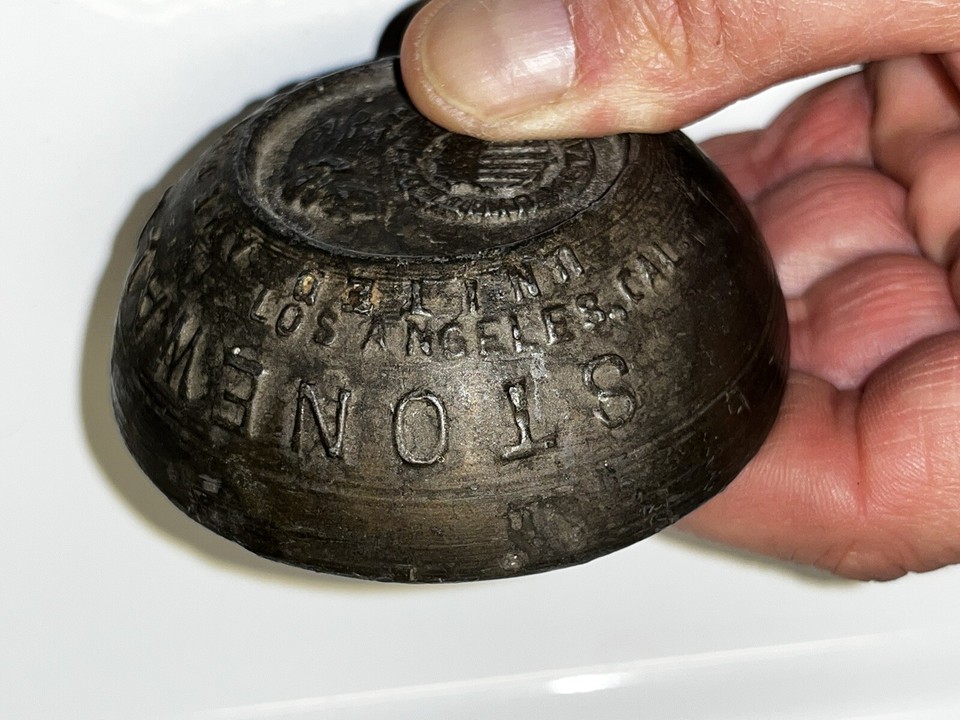 Antique Stonewall Babbitt Indian United American Metals Lead ...