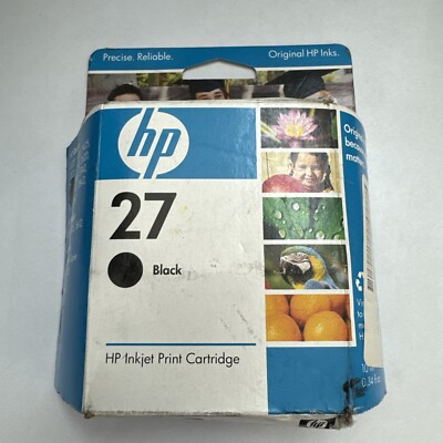 Genuine HP 27 Ink Cartridge Black C9322FN Expired 2010 New Oem Box | eBay