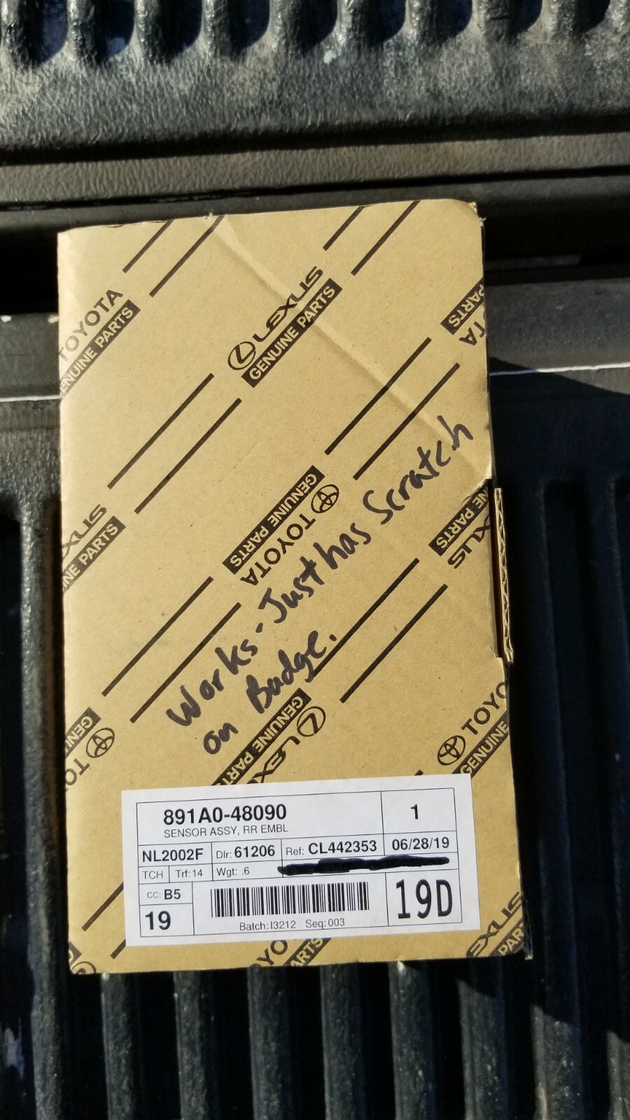 Toyota Lexus RX Rear Hatch Sensor Switch Emblem 891a0-48090 for sale ...